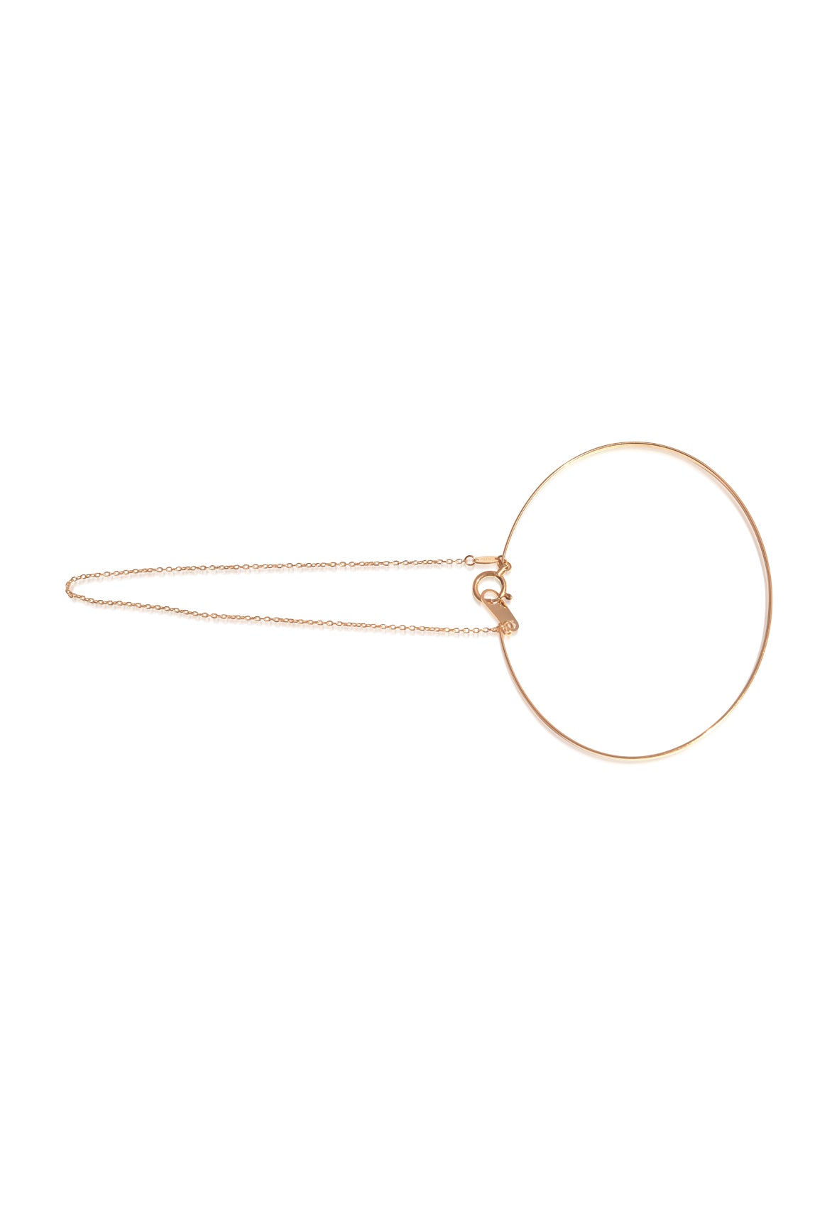 Yellow Gold Chain Snap On Bangle – KAPES Fine Jewelry