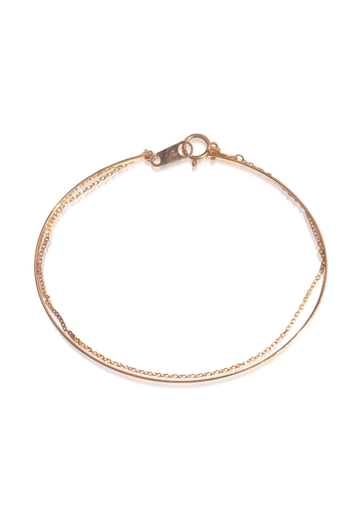 Yellow Gold Chain Snap On Bangle – KAPES Fine Jewelry